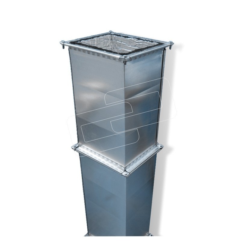 TRAMO RECTO CONDUCTO RECTANGULAR GALVANIZADO PARA CLIMATIZACIÓN Y ...