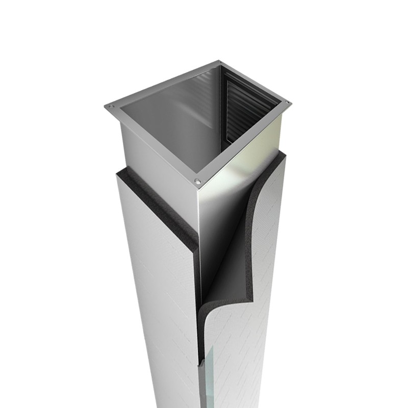 TRAMO RECTO CONDUCTO RECTANGULAR GALVANIZADO PARA CLIMATIZACIÓN Y ...
