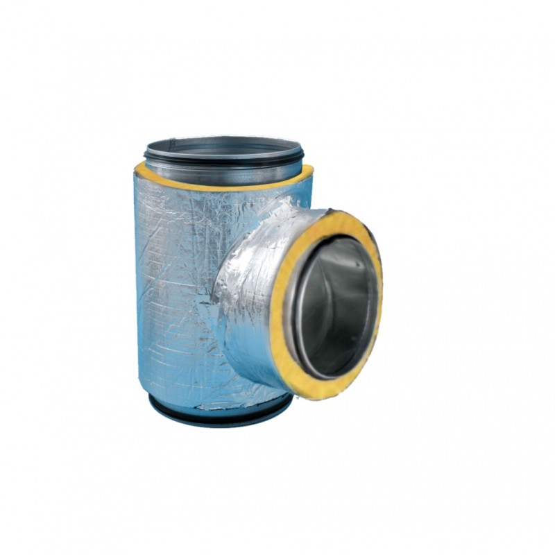 TE SIMPLE SEGMENTADA 90º GALVANIZADA CON AISLAMIENTO EXTERIOR | CONAIRE ...